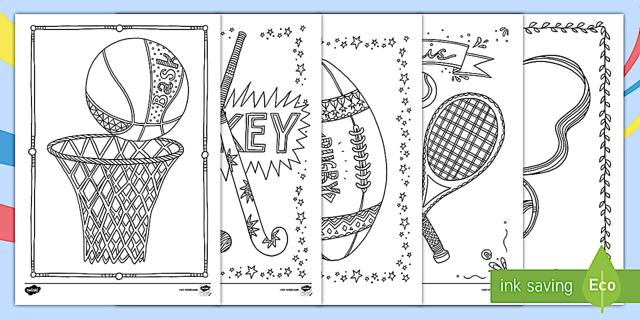 The Commonwealth Games Mindfulness Colouring Pages - Twinkl