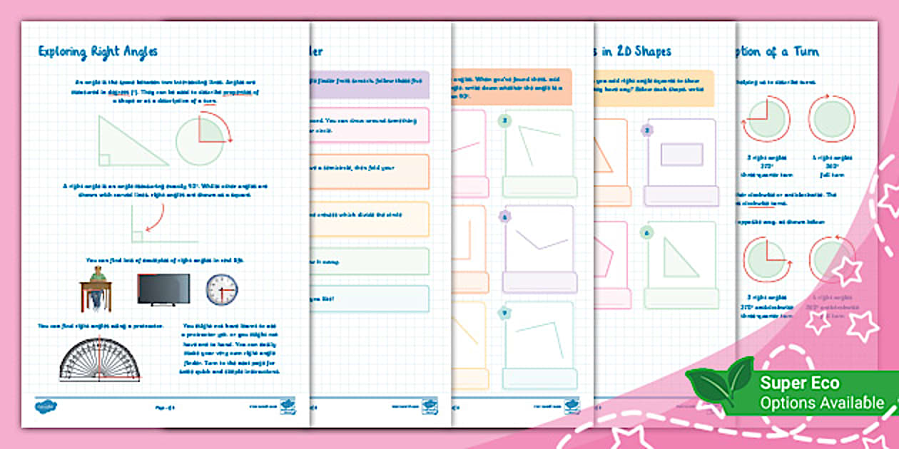 Exploring Right Angles (Ages 7 - 8) (teacher made) - Twinkl