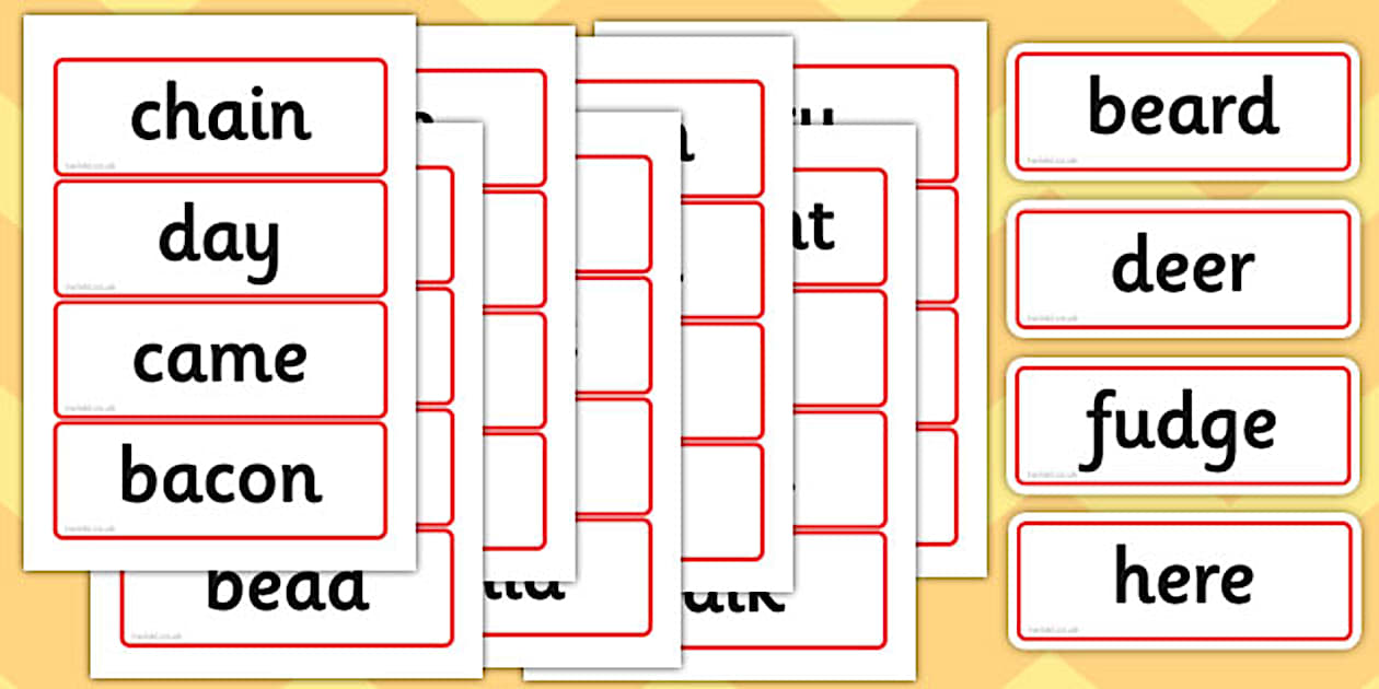 Cursive Phase 5 Flashcards Alternative Graphemes - Twinkl