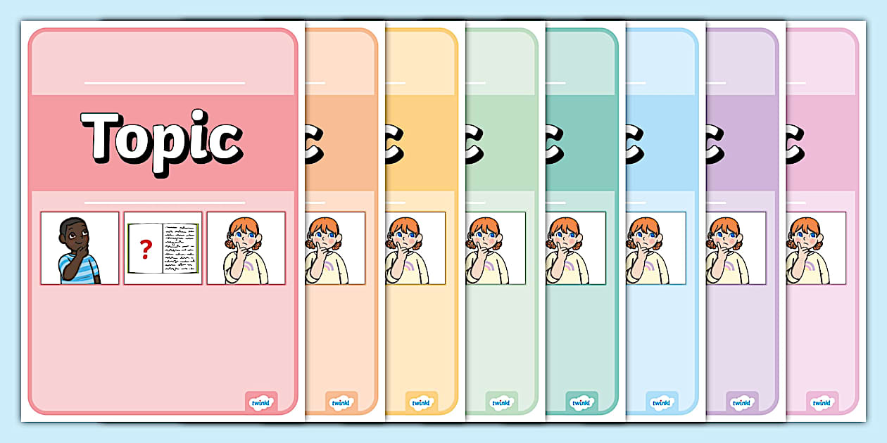 A4 Topic Divider Covers (teacher made) - Twinkl