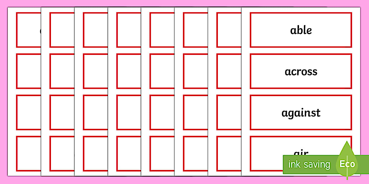 Year Three Core Words Word Cards (teacher made) - Twinkl