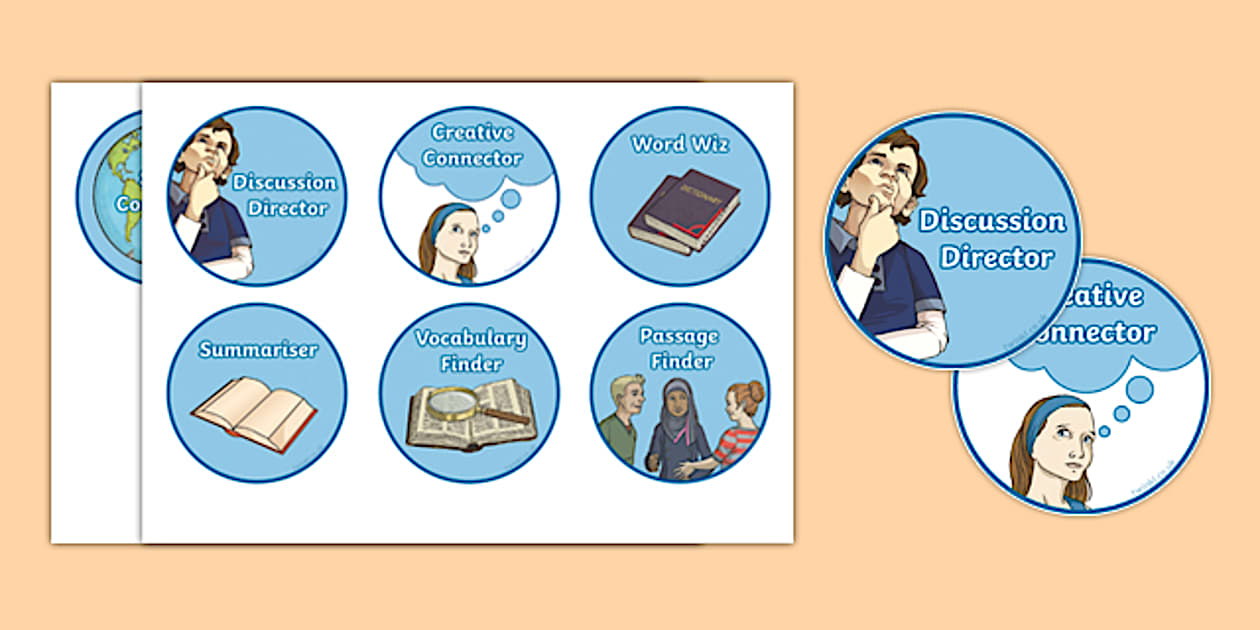 Literature Circle Roles Printable Badges | Primary Resource