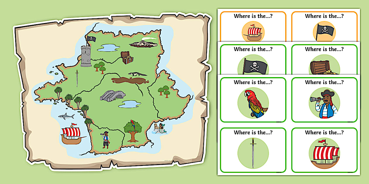 👉 Spatial Awareness Activity | Pirate Treasure Map Resource