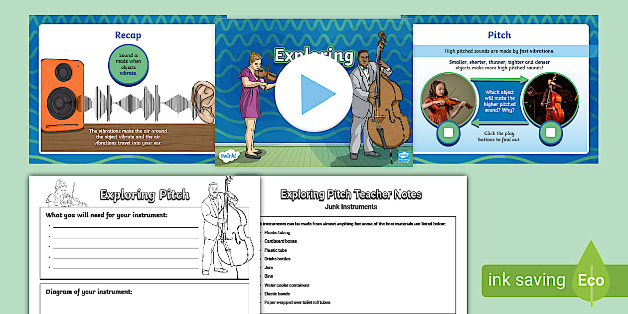 Exploring Pitch PowerPoint Task Setter and Activity Pack
