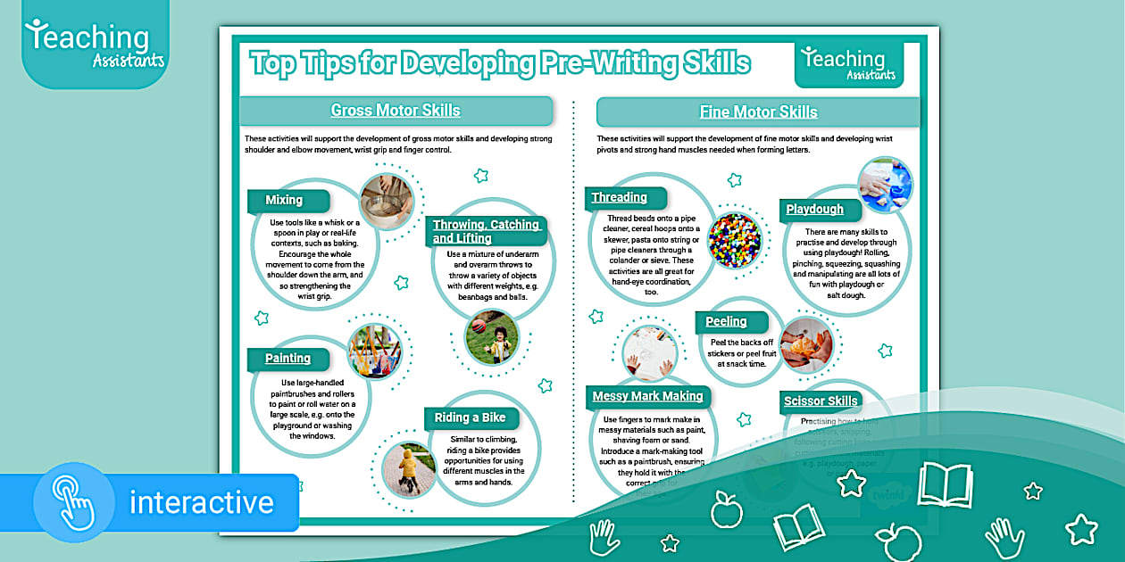 Top Tips for Developing Pre-Writing Skills - Twinkl