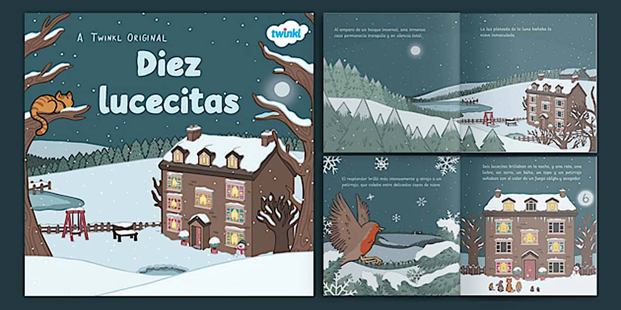 Ebook: Diez lucecitas | Cuentos infantiles ilustrados