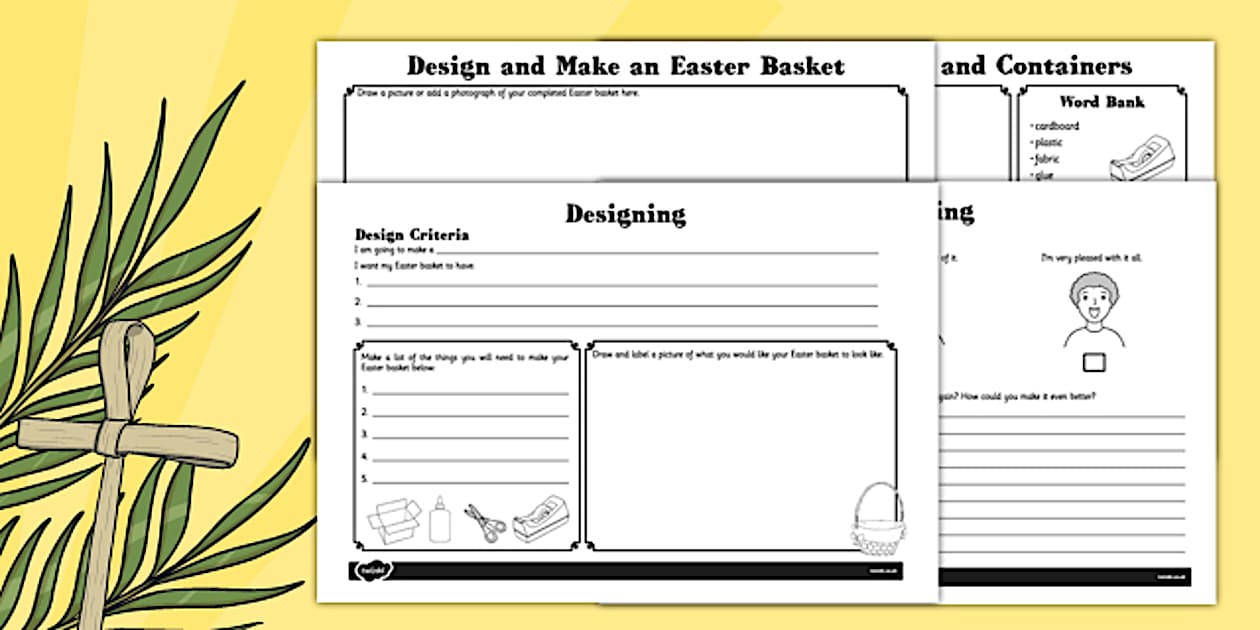 Design and Make an Easter Basket Booklet (teacher made)