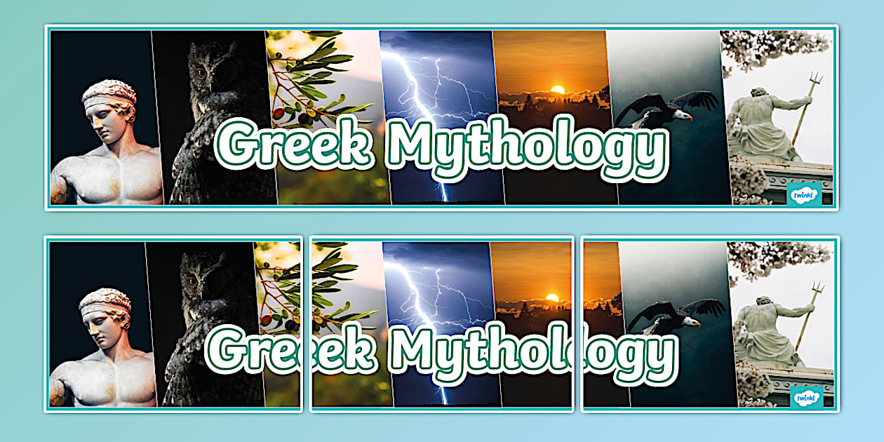 Greek Mythology Photo Display Banner (teacher made) - Twinkl