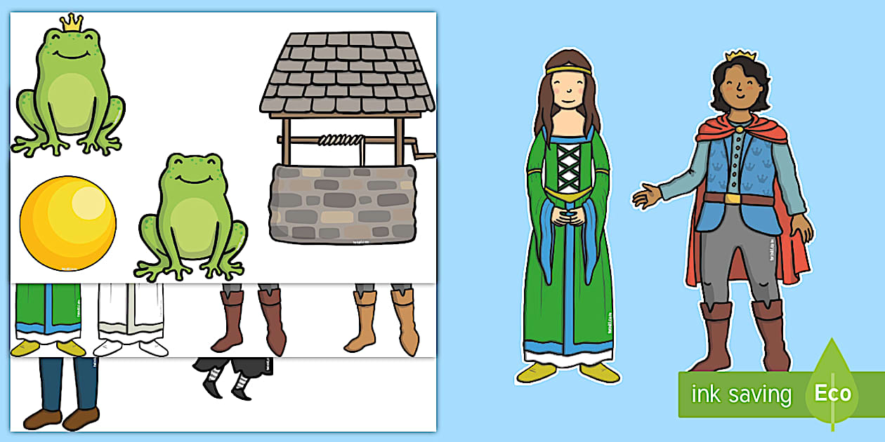 The Frog Prince Story Cut Outs