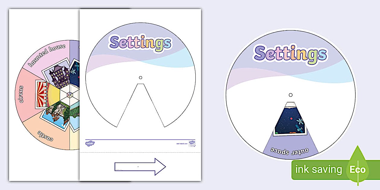 Settings Spinning Wheel (teacher made) - Twinkl