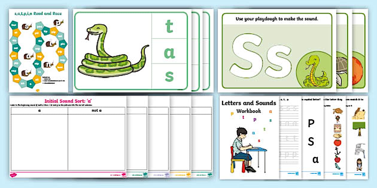 SATPIN Phonics Activity Pack for Foundation (teacher made)