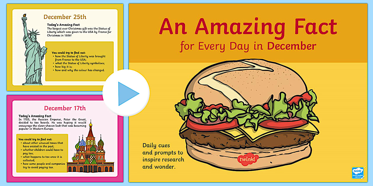 December Facts PowerPoint (teacher made) - Twinkl