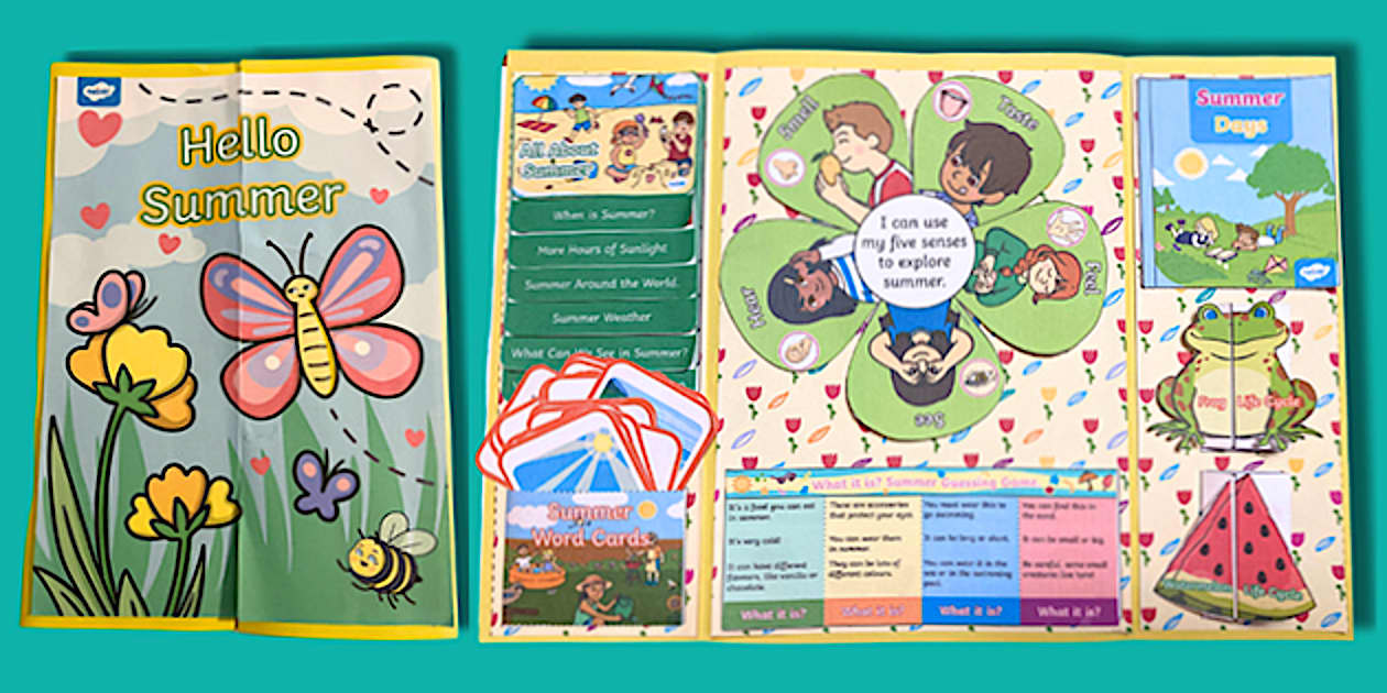 Summer is Here Lapbook (teacher made) - Twinkl