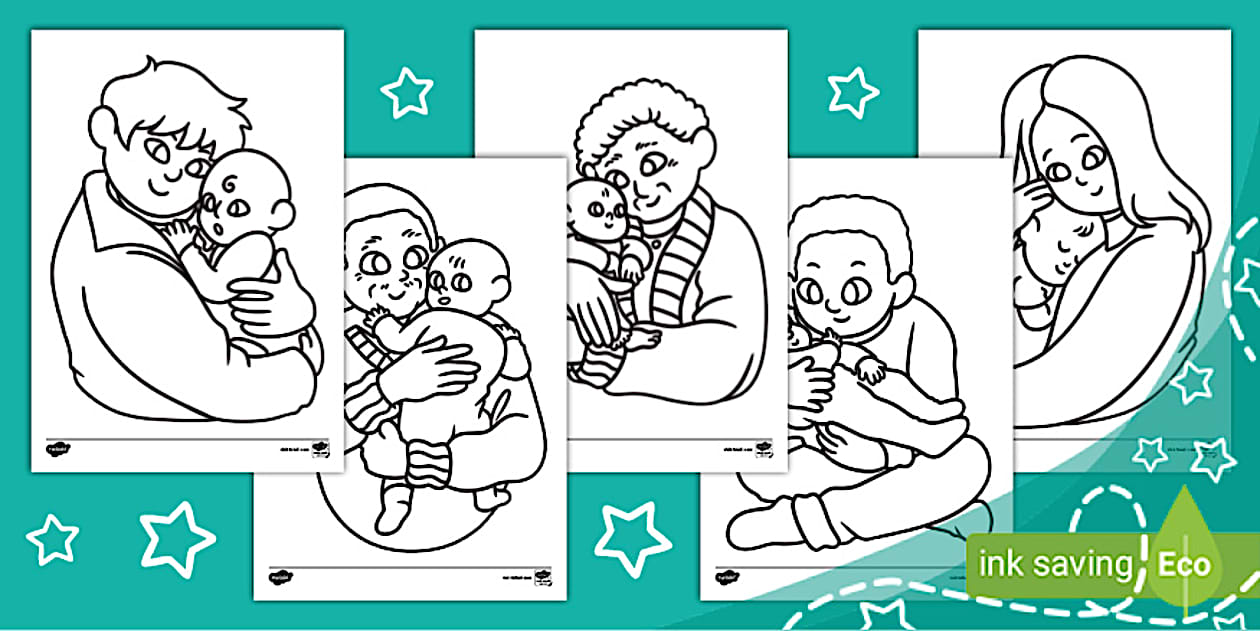 My First Family Colouring Pack (teacher made) - Twinkl