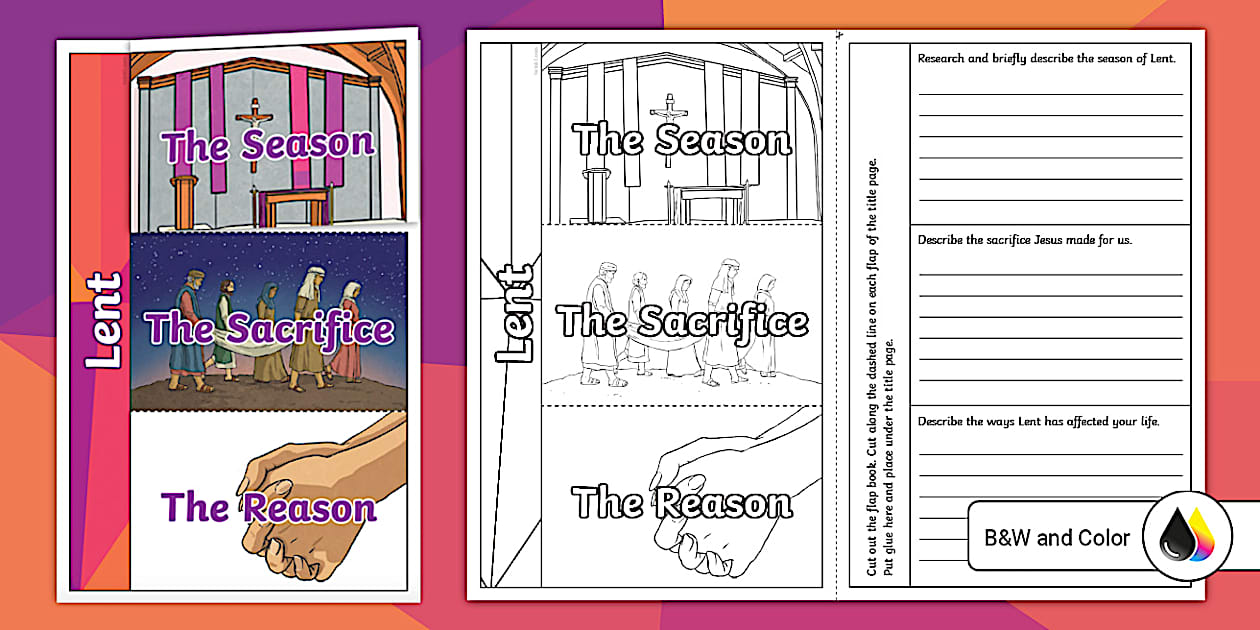 * NEW * Lent Flap Book | Christian Education Resource | Twinkl USA
