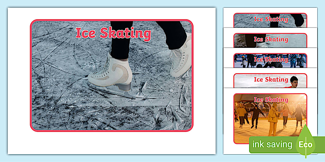 Ice Skating Photo Pack (teacher made) - Twinkl