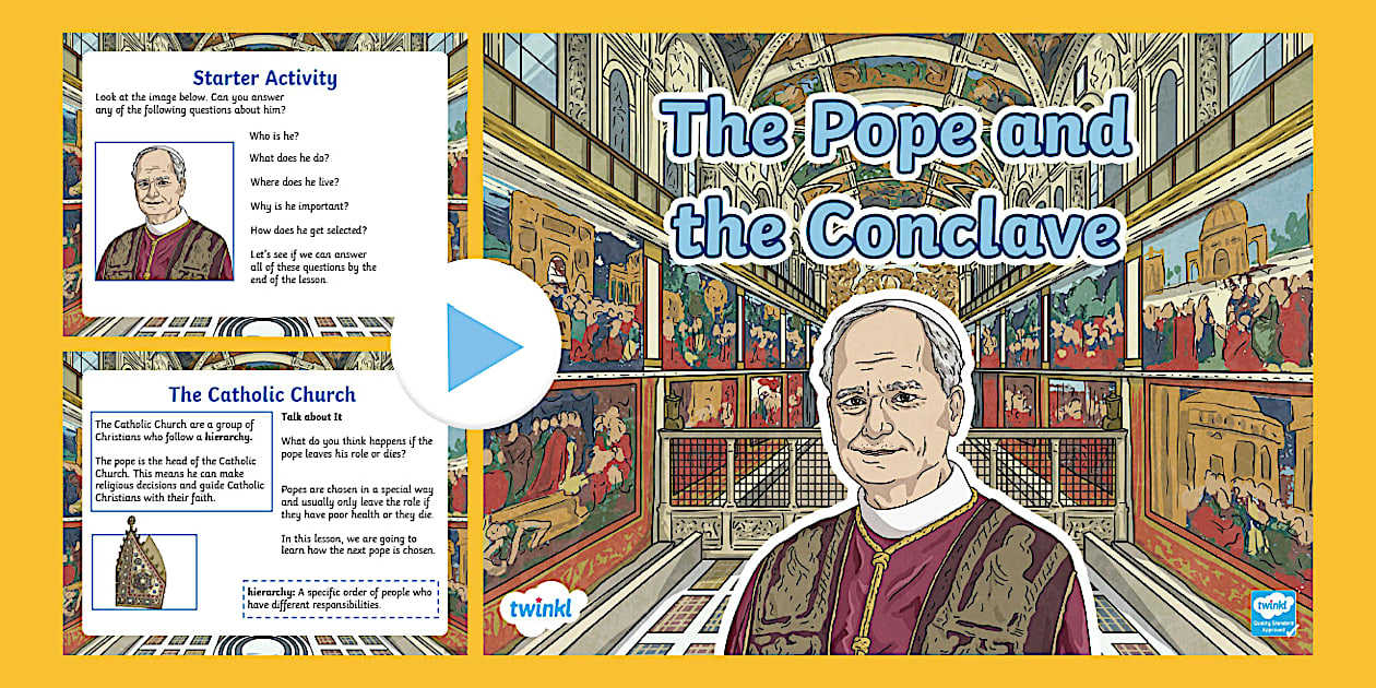 KS2 The Pope and the Conclave PowerPoint (teacher made)