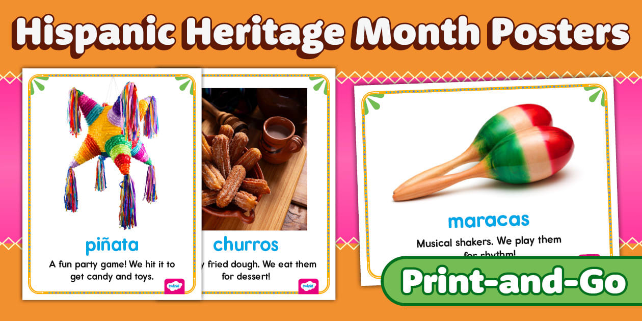 Hispanic Heritage Month Picture Posters