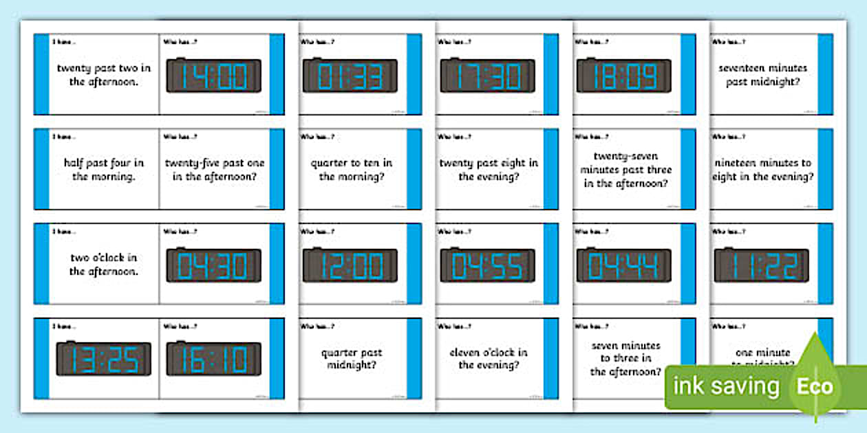 24-Hour Times Loop Cards Activity (teacher made) - Twinkl