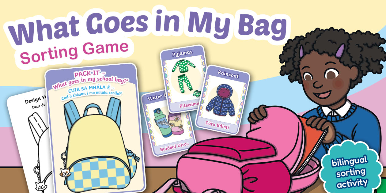 What Goes in My Bag -Sorting Game