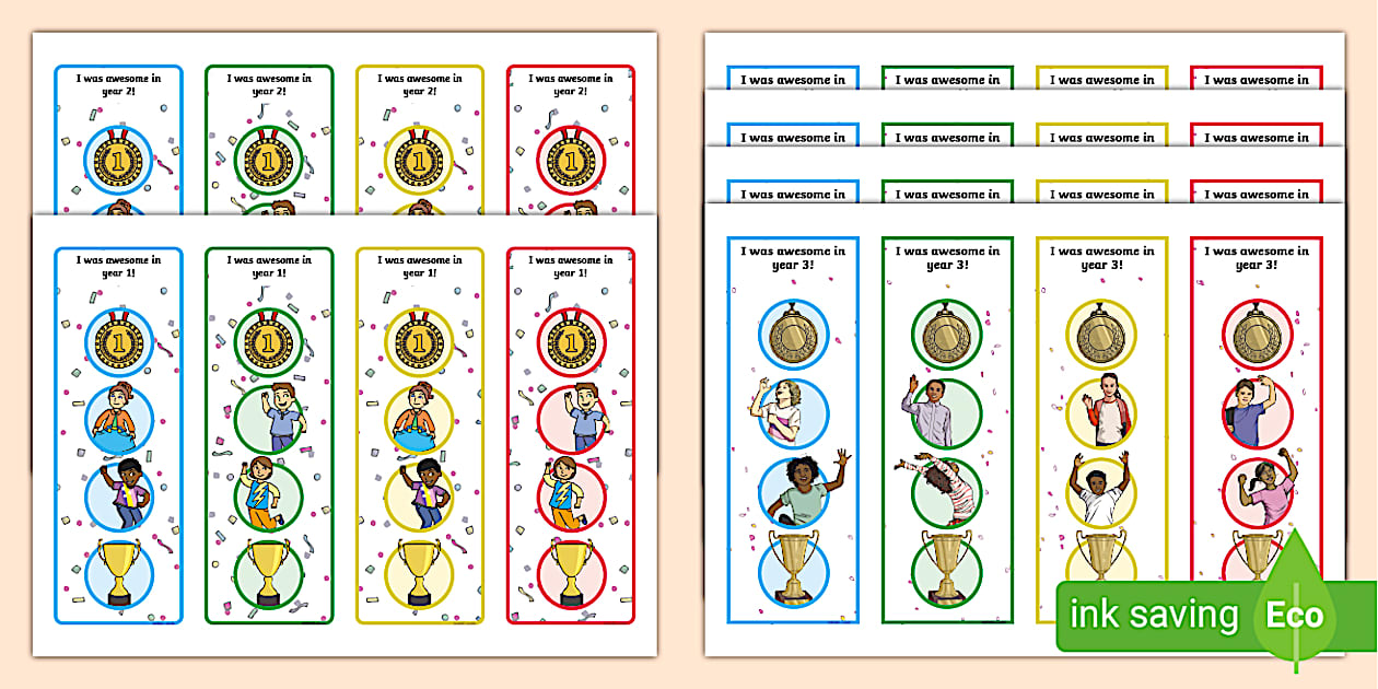 End of Year Celebration Bookmarks (teacher made) - Twinkl