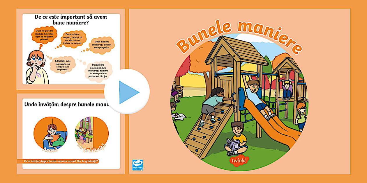 Bunele maniere – Prezentare PowerPoint