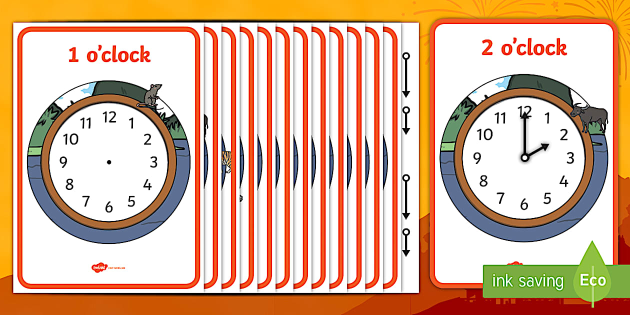 Chinese New Year Split Pin Clocks (teacher made) - Twinkl
