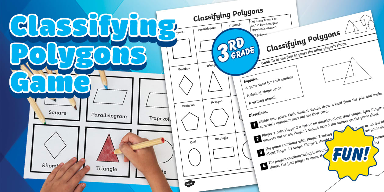 Classifying Polygons Game for 3rd Grade | Twinkl USA