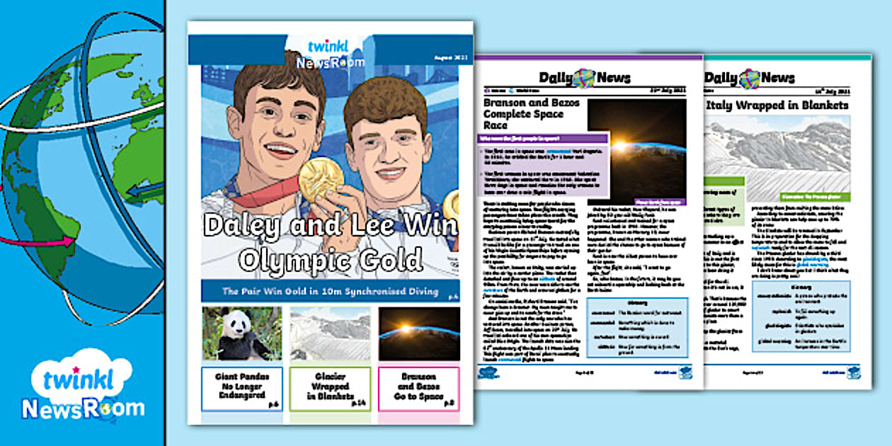 KS2 News & Events Monthly Magazine | August 2021 | NewsRoom