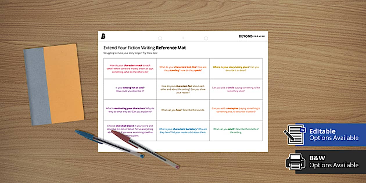 KS3 English Language Fiction Writing Activities | Beyond