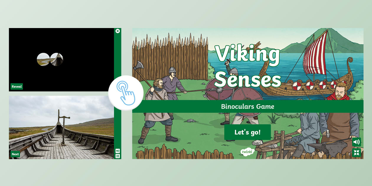 The Vikings Senses Interactive Binoculars Game - Twinkl