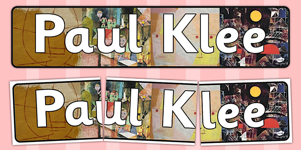 Cursive Paul Klee Display Banner (teacher made) - Twinkl