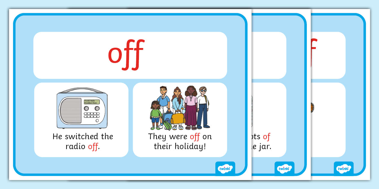 Of And Off Display Posters (teacher made) - Twinkl