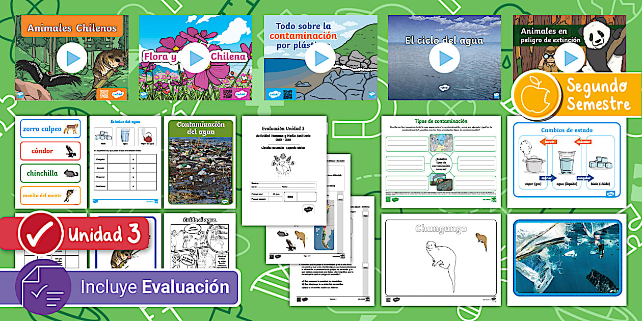 Pack Ciencias Naturales: 2º - Unidad 3