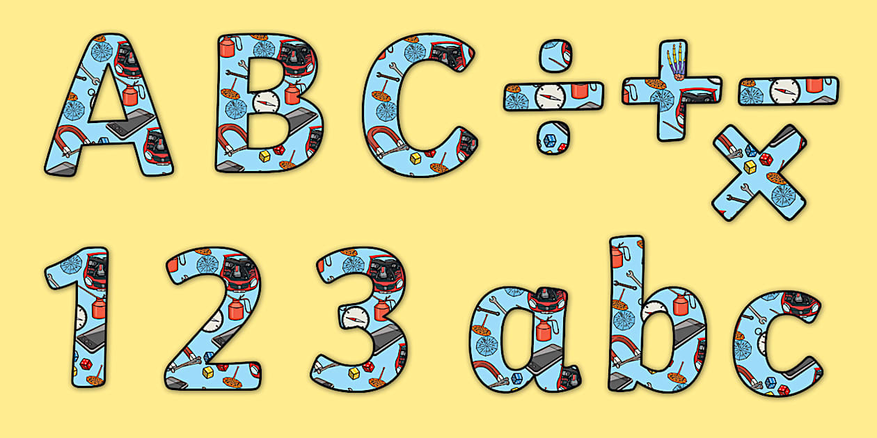 👉 STEM Themed Display Lettering (teacher made) - Twinkl