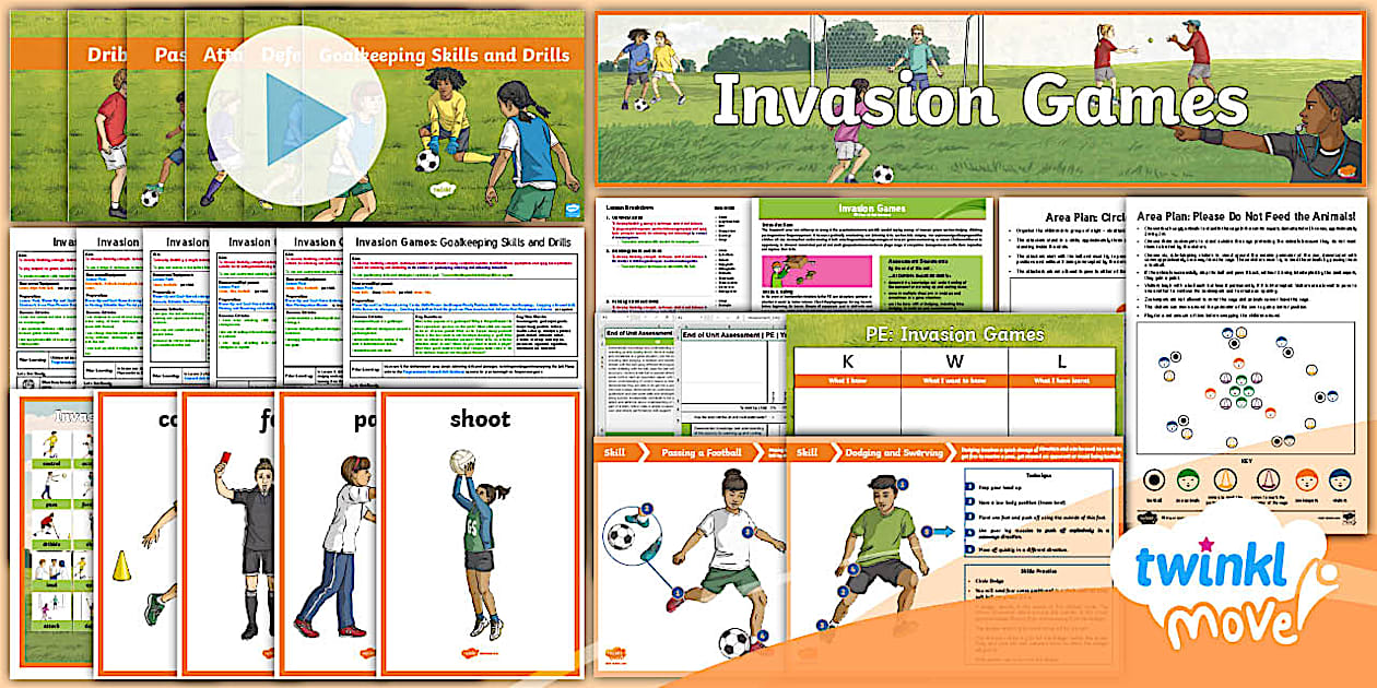 Ball Skills Year 4 | Invasion Games PE Planning | Twinkl