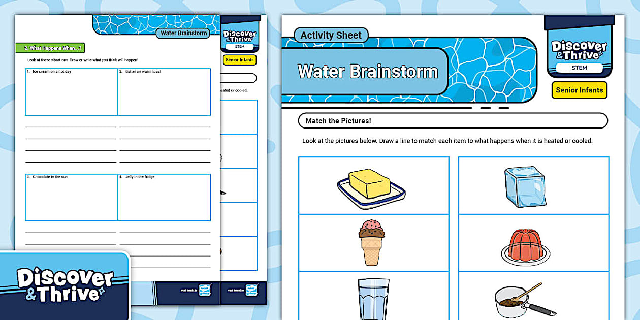 STEM (Materials) Water Brainstorm (profesor hizo) - Twinkl