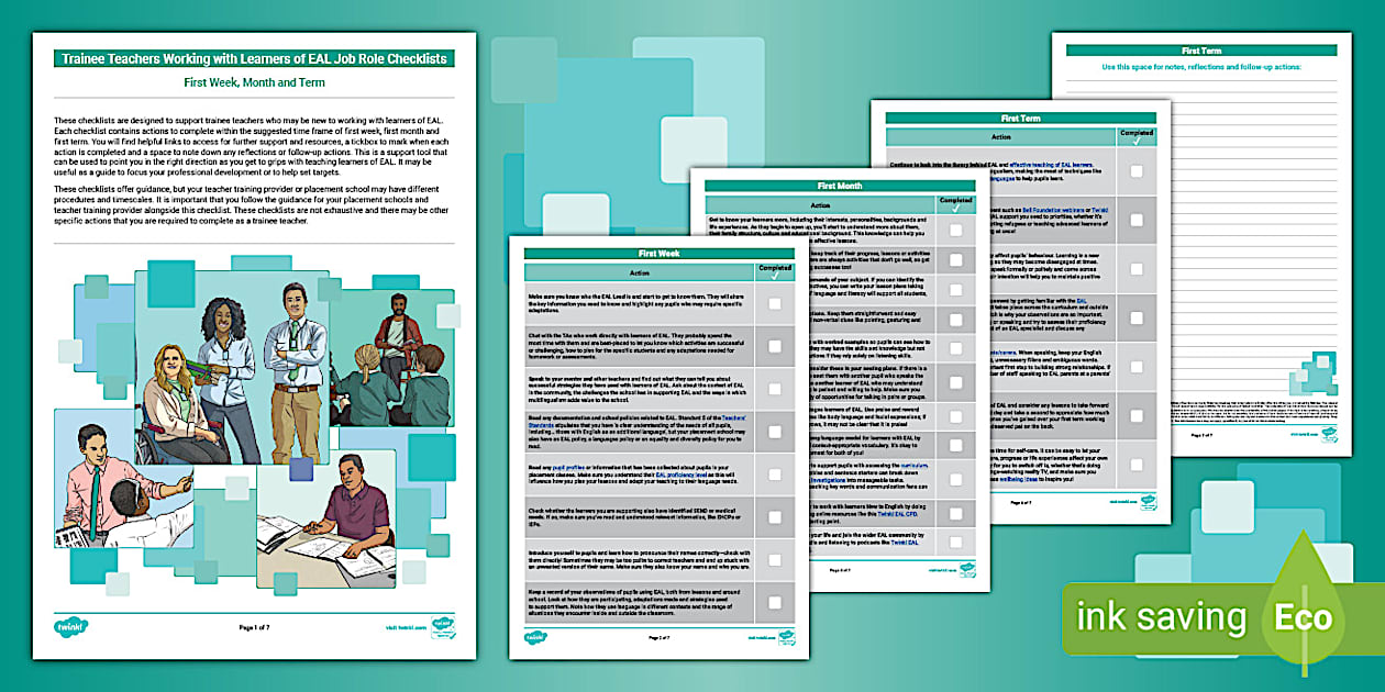 Trainee Teachers Working with Learners of EAL Job Role Checklists