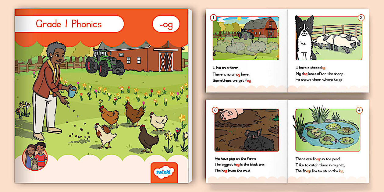 Grade 1 Phonics eBook: -og