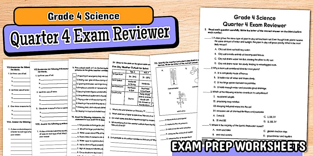 Grade 4 Matatag Science Quarter 4 Exam Reviewer | Twinkl PH