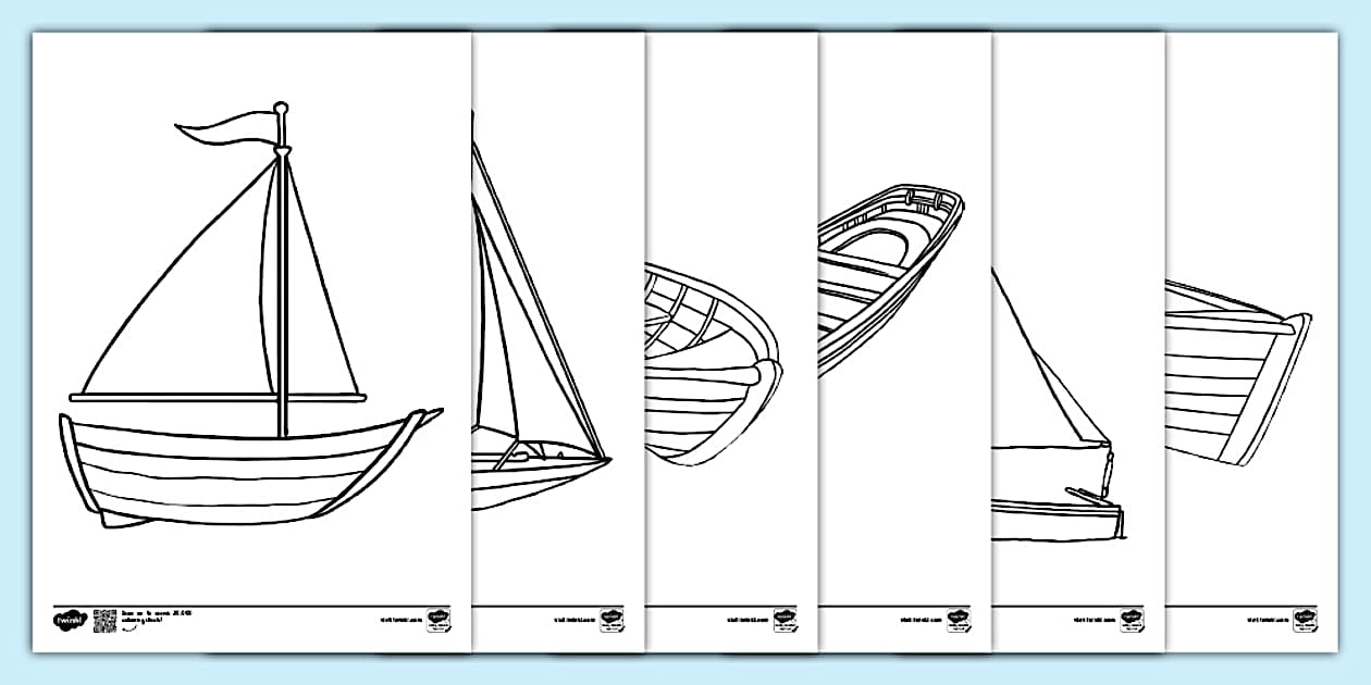 Boat Colouring Pages (teacher made) - Twinkl