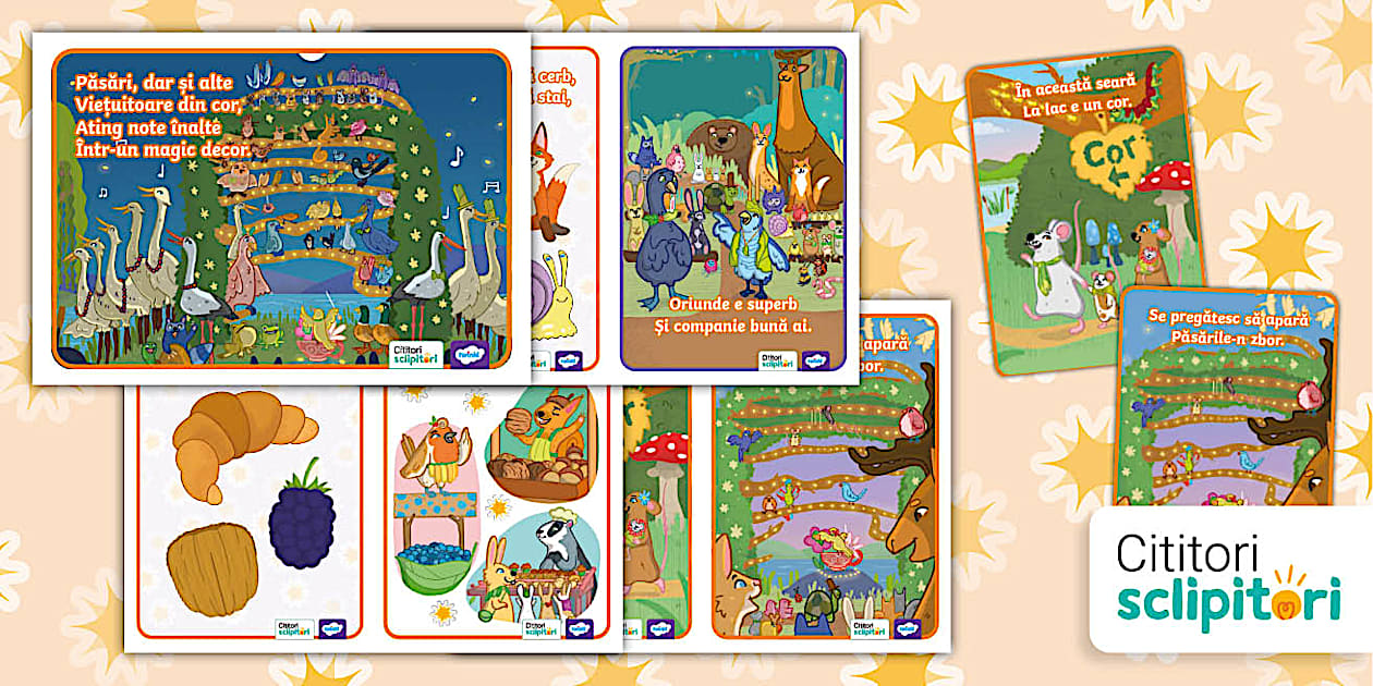 Litera C: Corul de seară – Imagini suport pentru memorizare