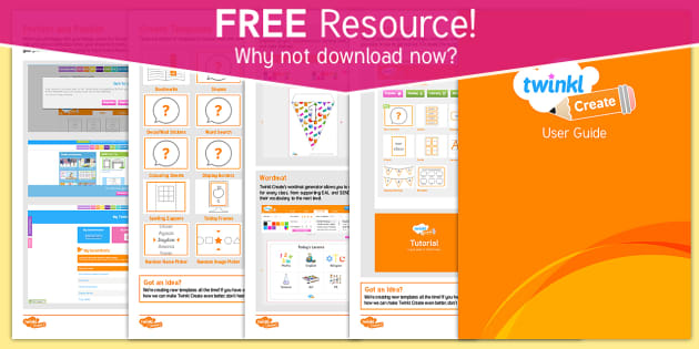 FREE! - Twinkl Create User Guide (teacher made)