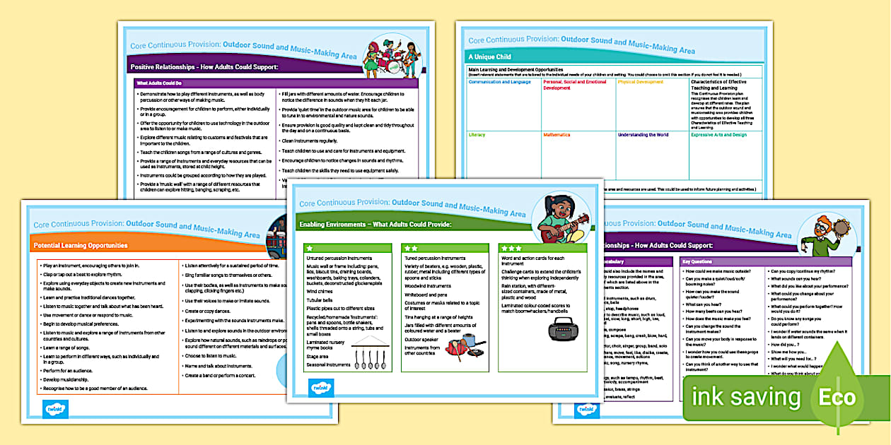EYFS Outdoor Music Area - Early Years Resources - Twinkl