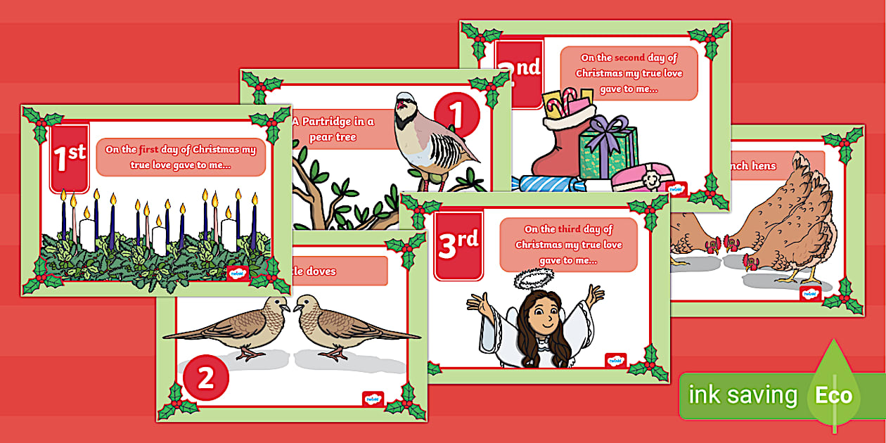 Printable 12 Days of Christmas Poster Pack | Twinkl USA
