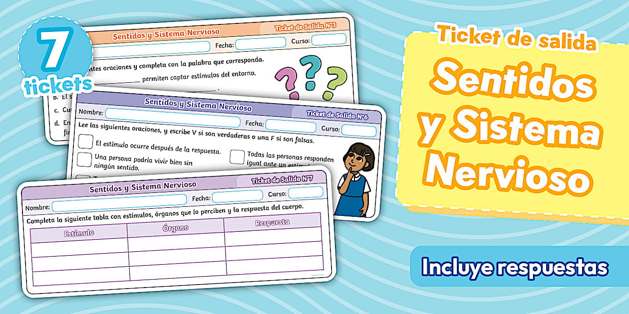Ticket | Salida | Sentidos | Sistema Nervioso