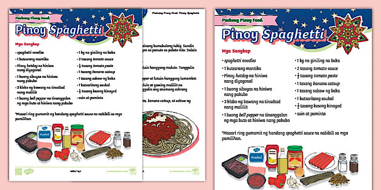 Pinoy Spaghetti Recipe | Paskong Pinoy Food | Twinkl PH