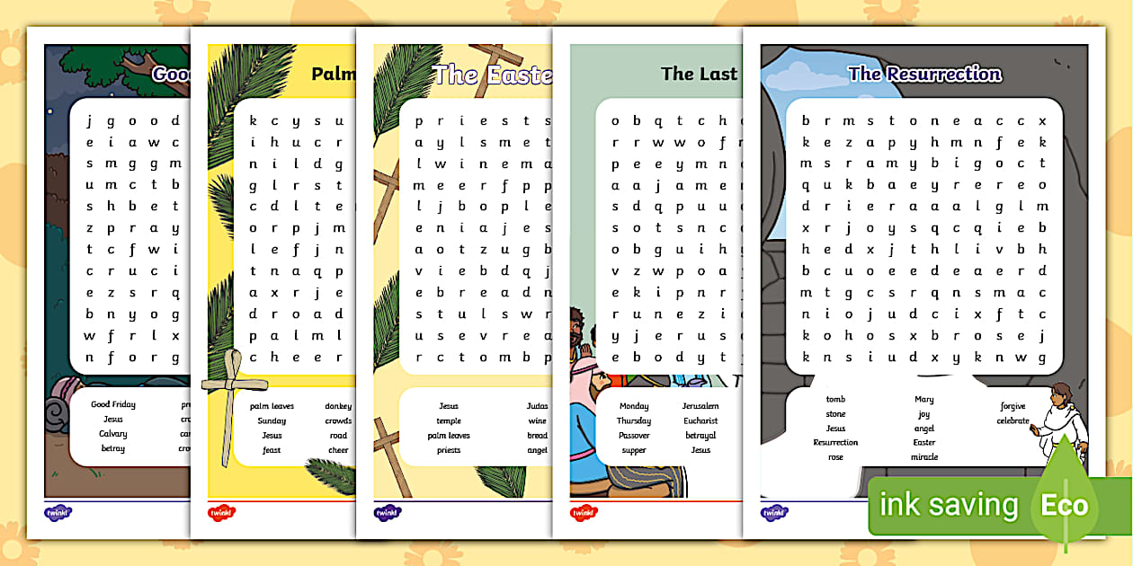 KS1 Easter Word Search Pack