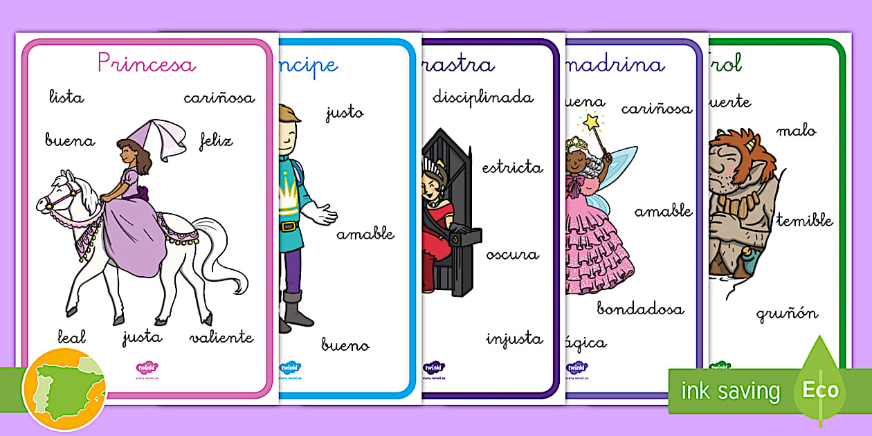 Pósters: Los personajes de los cuentos infantiles | Twinkl