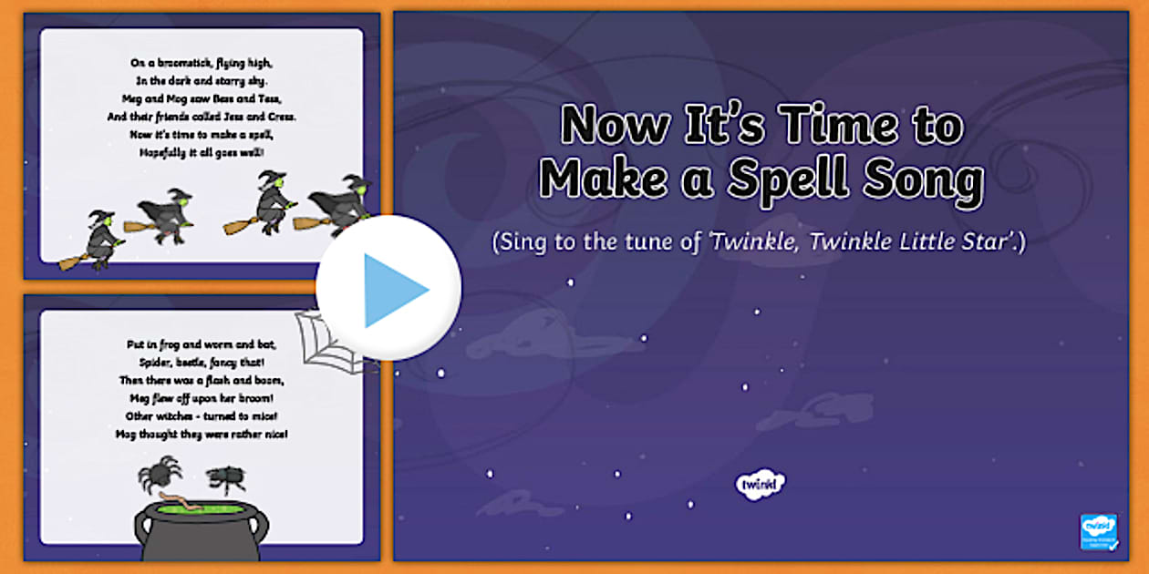 Now It's Time to Make a Spell Song PowerPoint (teacher made)